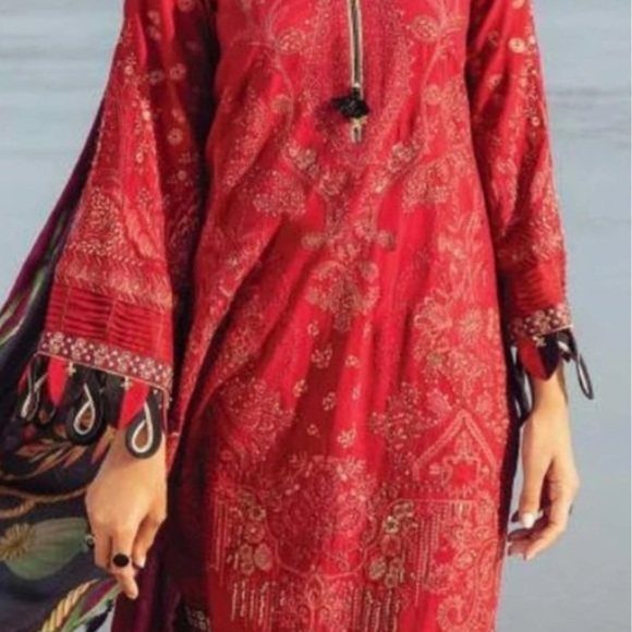 Dresses | New 3 Piece Winter Pakistani Dress Salwar Kameez Cl Barooqe ...